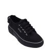 Superga 2287 Bubble Line Tape Ladies Sneakers - Black/White