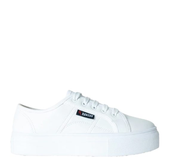 Soviet Rosewood Ladies Sneakers - White Mono - Brandz